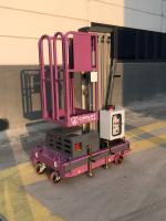 China 10M Aluminum Aerial Work Platform(Single Mast) 125Kg Loading Capacity for sale