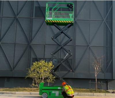 China 7.8M WORKING HEIGHT 230KG LOAD CAPACITY CE CERTIFIED FULL AUTOMATIC AERIAL WORK PLATFORM for sale