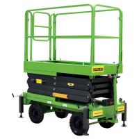 China CE Manual Pushing Mobile Scissor Lift For Working At Height 9 Meters for sale