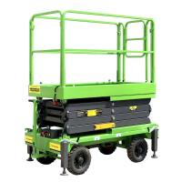 China Adjustable Manual Pushing Hydraulic Lift Platform , Hydraulic Work Platform 6m 500kg for sale