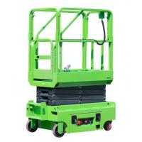 China Adjustable Manual Pushing Mobile Mini Scissor Lift Hydraulic Aerial Work Platform 3m 450kg for sale