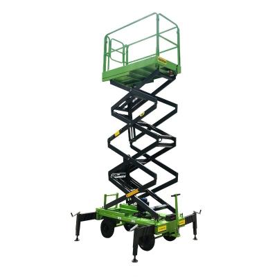 China Portable Motorized Aerial Working Mobile Scissor Lift Platform 14 Meters Height for sale