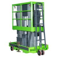 China Double Mast Mobile Vertical Lift Platform For 9m Platform Height for sale