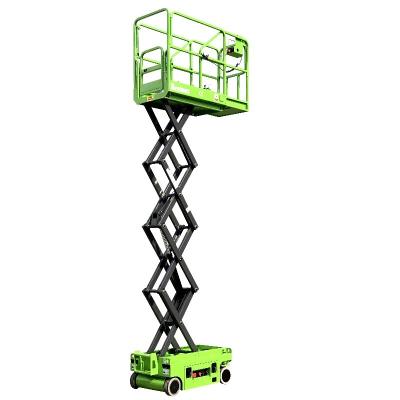 China Self Propelled Hydraulic Turning Wheels Mini Scissor Lift Work Platform For 1 Man for sale