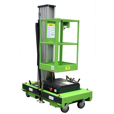 China 8 Meters Single Mast Vertical Lifting Platform 130kg Load Easy Moving for sale