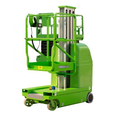 China 8m Working Height Vertical Lifting Platform , Single Mast Aerial Work Platform for sale