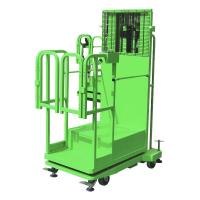 China Semi Electric Vertical Aluminum Material Aerial Order Picker for sale