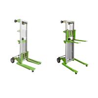 China Manual Material Lift Portable Hand Winch Lifter Stacker Manual Lift for sale