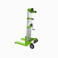 China Manual Material Lift Portable Hand Winch Lifter Stacker Manual Lift for sale