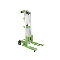 China Manual Material Lift Portable Hand Winch Lifter Stacker Manual Lift for sale