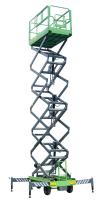 China 12M Mobile Scissor Lift With Pulling Device for sale