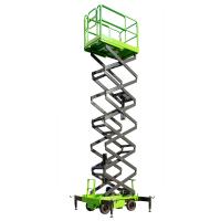 China 9000mm Height Mobile Scissor Lift Mobile Hydraulic Lift Platform For Cleaning for sale