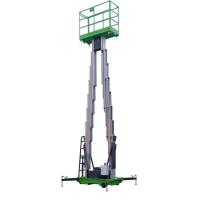 China 14m Double Mast Aerial Work Platform Durable Awp Equipment 150Kg Loading for sale
