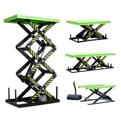 China Hydraulic Electric Scissor Stationary Scissor Lift Tables for sale