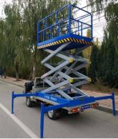 China 7.5M Lifting Height 500Kg Loading Capacity Truck Mounted Scissor Lift for Hospital / Library for sale