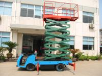 China 16M Truck Mounted Scissor Lift Aerial Work Platform 300Kg Loading for Hotel Exhibition Hall​ for sale