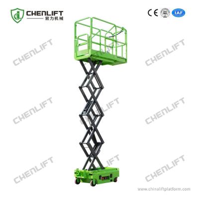 China 3.9 Meters Mobile Scissor Lift Mini Aerial Working Platform 240Kg Loading Capacity for sale