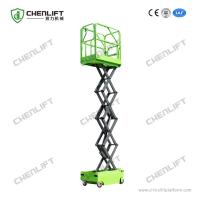 China Electric Hydraulic Scissor Lift Platform 3.9m Trailer DC12V for sale