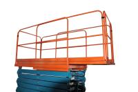 China 450Kg AC / DC Adjustable Extension Heavy Duty Scissor Lift with Four Wheel , Customized for sale