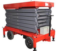 China 12 Meters Hydraulic Mobile Scissor Lift for Work Shop , Theatre for sale