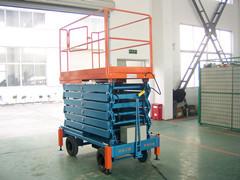 China 8m Height Small Scissor Lift Platform , 500Kg Mobile Scissor Lift for sale