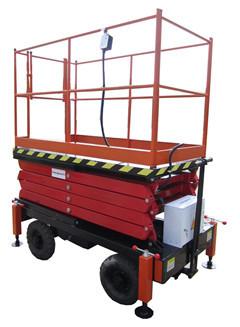 China 6 Meters Mobile Scissor Lift Hydraulic Lifting Equipment with Extension Platform 450Kg Loading Capacity for sale