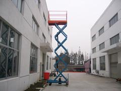 China 10m man stationary mobile scissor lift, portable fixed scissor lift platform for sale