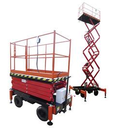 China 300Kg Loading Capacity Hydraulic Mobile Scissor Lift with 6 Meters Platform Height for sale