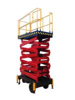 China Lifting Height 16m Mobile Scissor Lift Hydraulic Lift Aerial Work Platform 300Kg Loading Capacity for sale