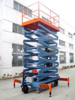 China Electrical Hydraulic Mobile Scissor Lift for Work Shop , Theatre , Hospital for sale