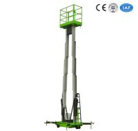 China Double Mast Mobile Construction Aerial Work Platform 10 Meters 200Kg Truck-Mounted Type for sale