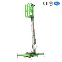 China 6 Meters Height Aluminum Aerial Work Platform Single Mast 130Kg Loading Capacity for sale