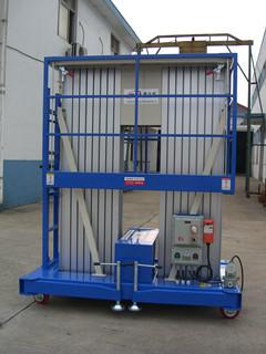 China 9m 200Kg Aluminum Dual Mast Aerial Work Platform , Truck - Mounted Type for sale
