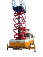 China 9m Lifting Height Truck Mounted Scissor Lift for sale