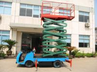China 9m 500Kg Loading Truck Mounted Scissor Lift Battery Operated Aerial Work Platform for sale