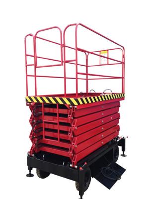 China 1.5Kw 9 Meters Hydraulic Mobile Boom Lift for Painting, Cleaning for sale