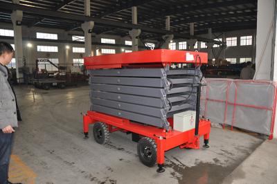 China 450Kg Loading Capacity Hydraulic Mobile Scissor Lift with 6 Meters Platform Height for sale