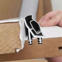 China Aluminum Rubber Sound Insulation Wooden Door Magnetic Suction Sealing Strip Silent Magnetic Suction Wooden Door Seal for sale