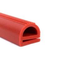 China Heat Resistant E P Shaped Silicone Rubber Seal Strip Rubber Gasket for Baking Oven Door for sale
