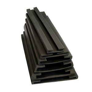 China Customizable Double U-Shaped Clamp Strip Flat EPDM Rubber Edging Strip for Groove Pad Oil Tank Moulding Gasket Seal for sale