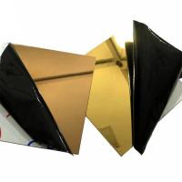 China AISI 8k Rose Gold Mirror Stainless Steel Sheet Golden BA Bright for sale