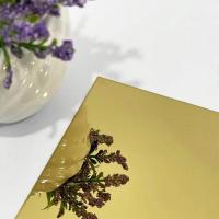 China AISI 8k Rose Gold Mirror Stainless Steel Sheet Golden BA Bright for sale