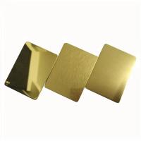 China 6K Golden Stainless Steel Sheet 0.1mm - 300mm Rose Gold SS Sheet for sale
