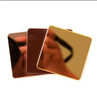 China JIS Stainless Steel Decorative Plate HL 316l SS Golden Sheet for sale