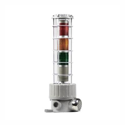 China Explosion Proof Three Color Sound and Light Alarm 24V DC for Oil Gas Chemical Plants for sale
