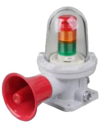 China Audible Visual Explosion Proof Strobe Light with Warning Siren 180dB ATEX Zone 1 Zone 2 for sale