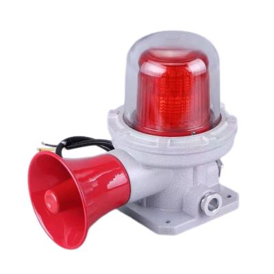 China Explosion Proof Audible Visual Alarm 24V AC for Oil Gas Chemical Plants for sale