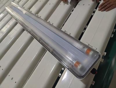 China 4FT Explosion Proof Lighting LED Linear Fixture ATEX Certified Zone 1 with PC Cover for sale