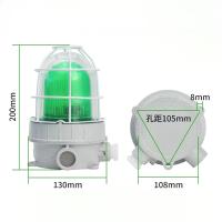 China Explosion Proof LED Warning Light with Siren Ex db IIC T6Gb IP66 for sale