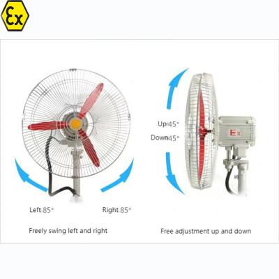 China Industrial Explosion Proof Oscillating Fan 500-750mm ATEX Certified for Hazardous Areas for sale